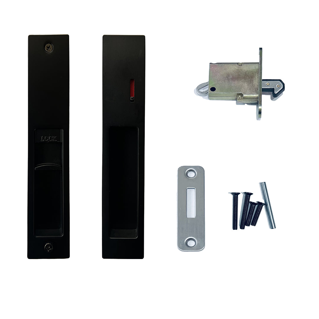 Matt Black Privacy Lock - Sliding Door - Slimline Series – ZMTONLINE