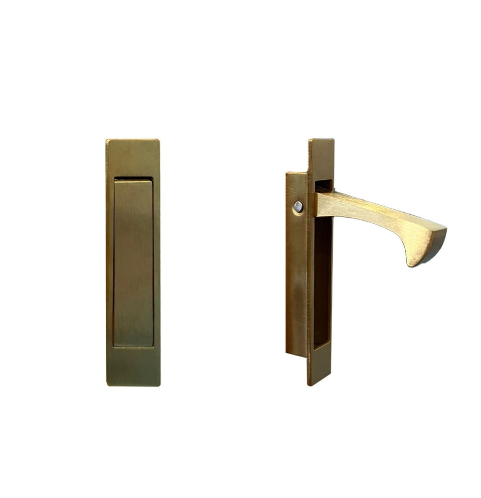 Brushed Brass Sliding Door Edge Pull Handle – ZMTONLINE