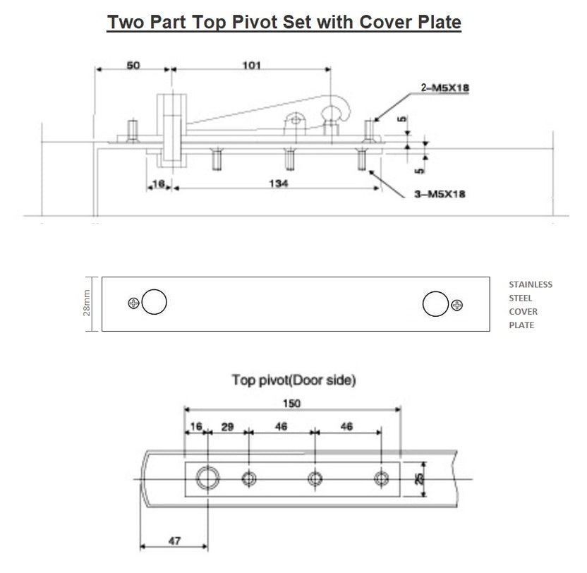 Heavy Duty Pivot Door Hinge Set – ZMTONLINE